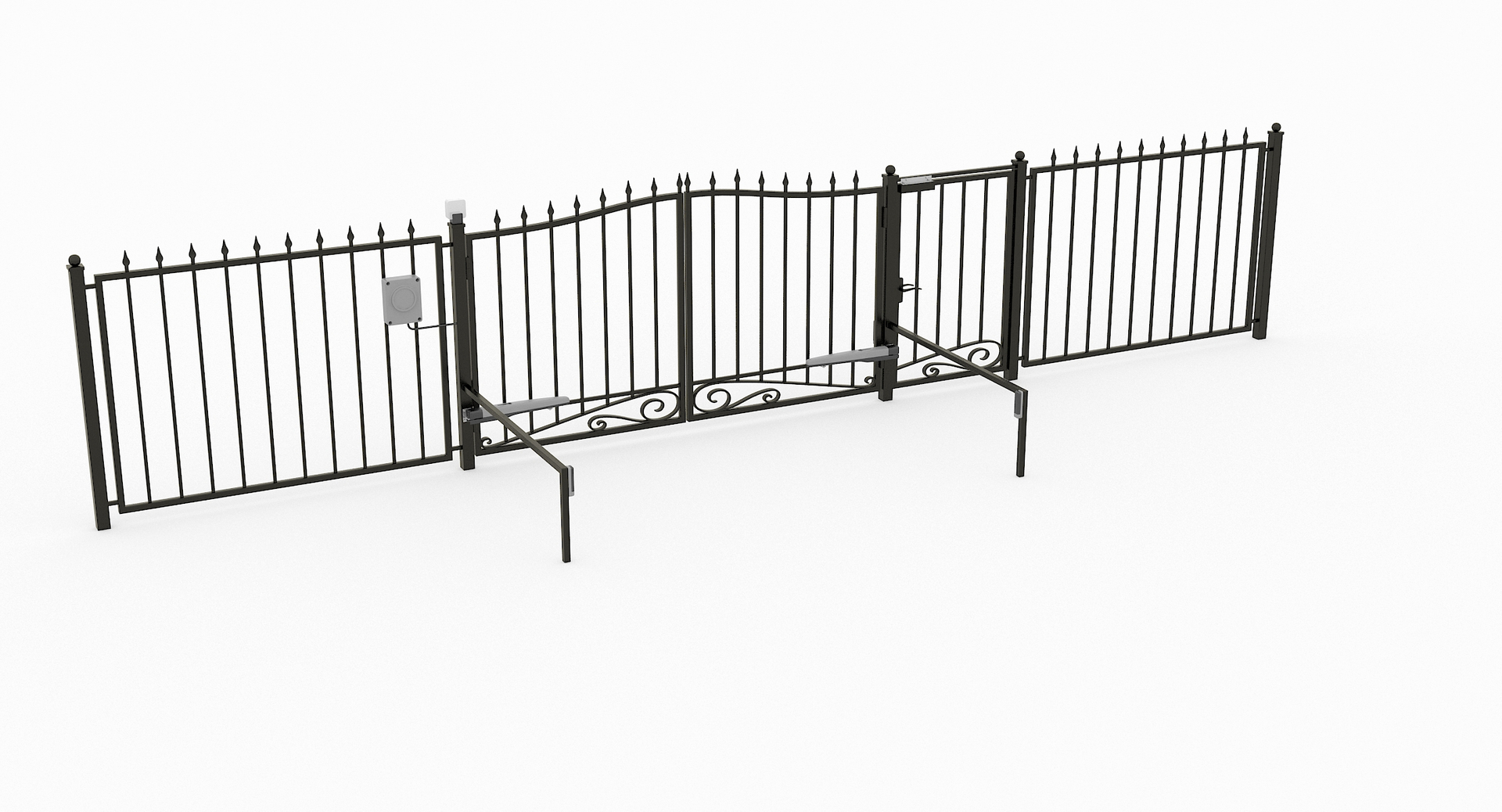3d Automatic Gates 1 Model