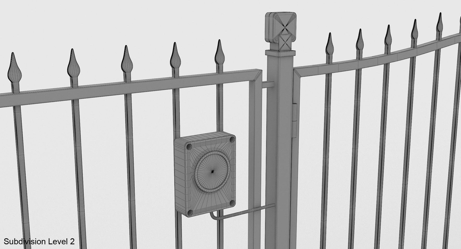 3d Automatic Gates 1 Model