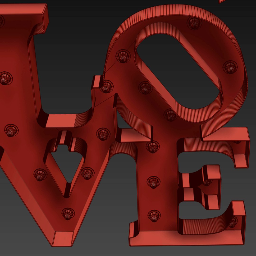 3D Lighted Metal Sign Set - TurboSquid 1646148