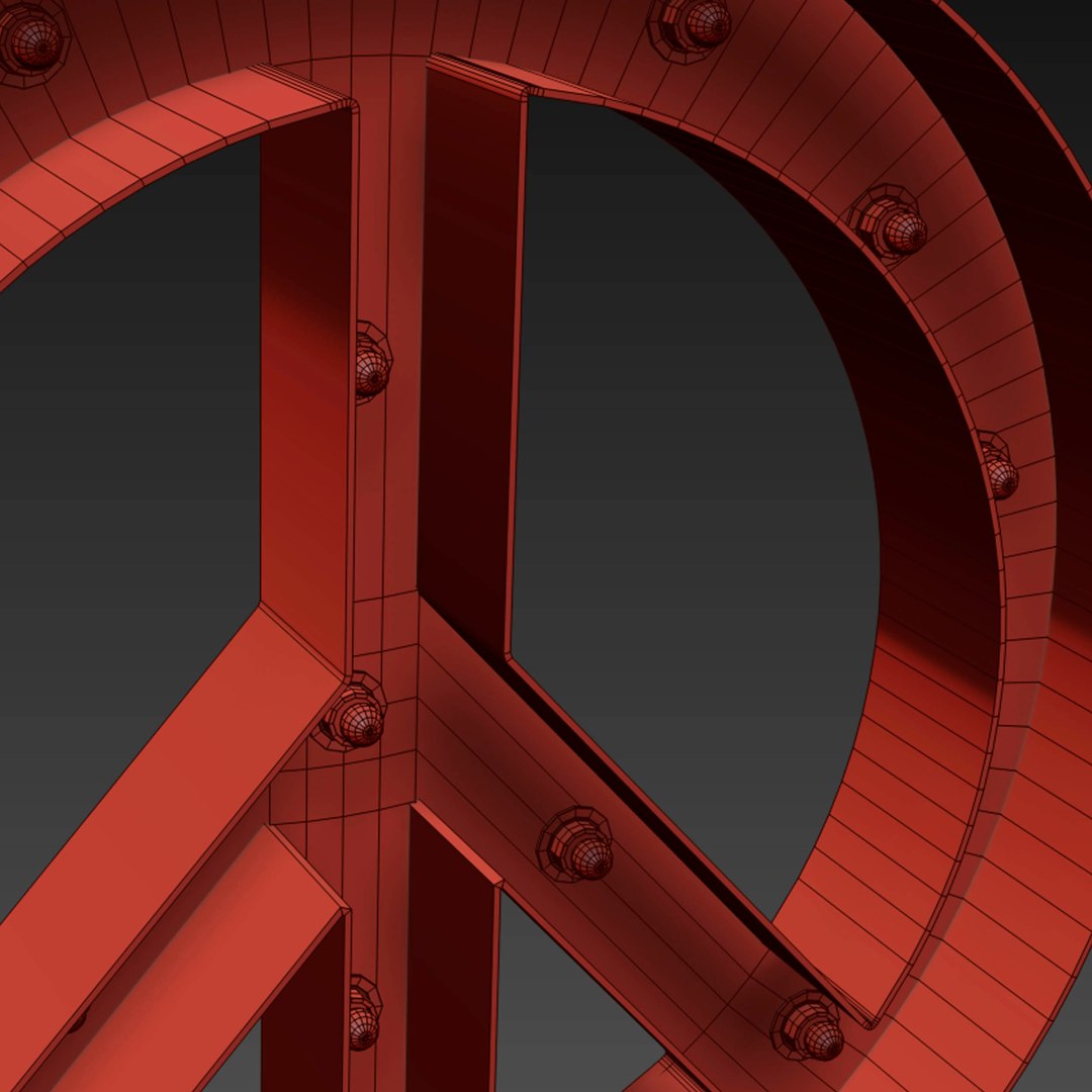 3D Lighted Metal Sign Set - TurboSquid 1646148