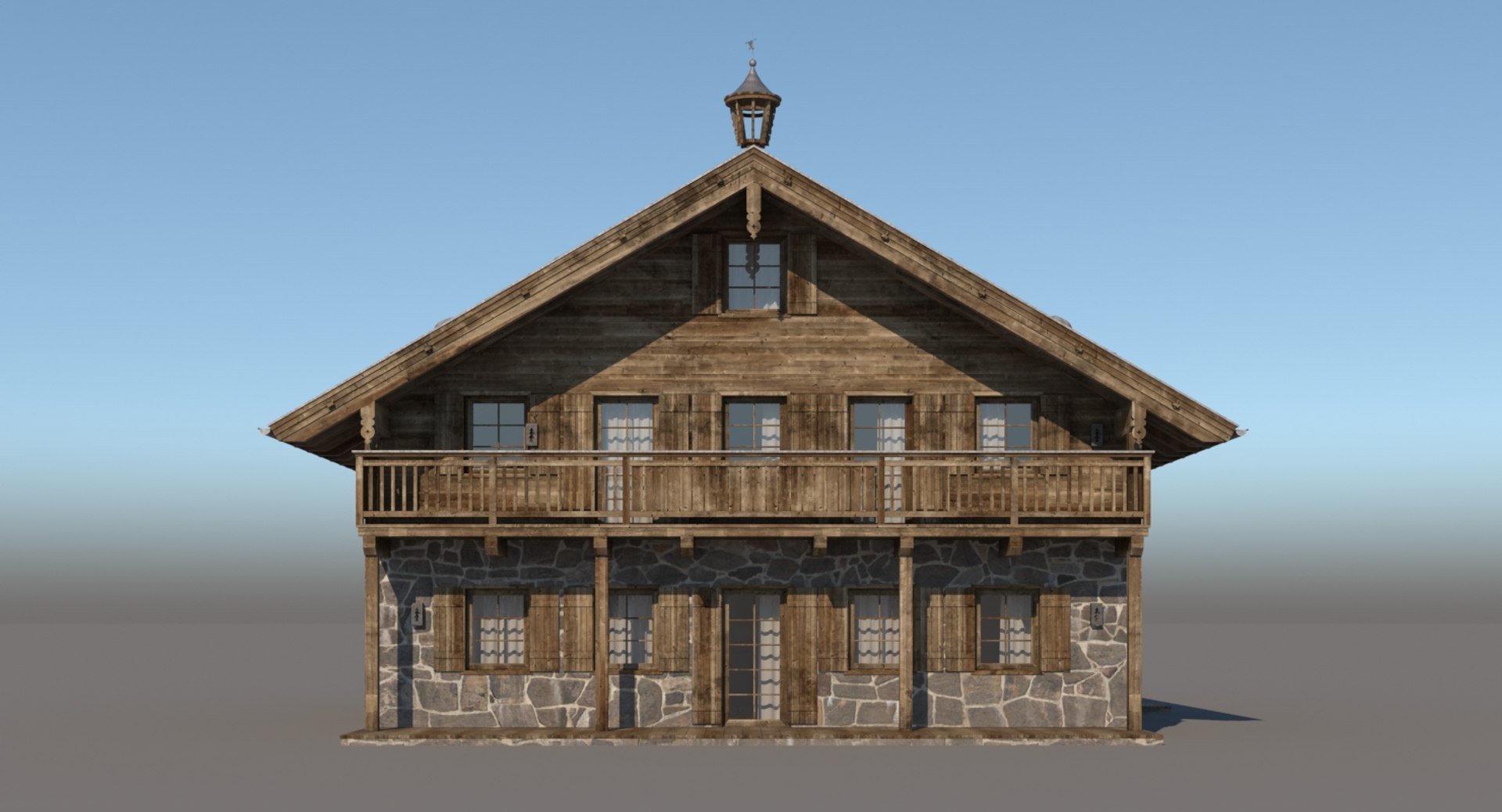 Chalet Realistic 3d Max