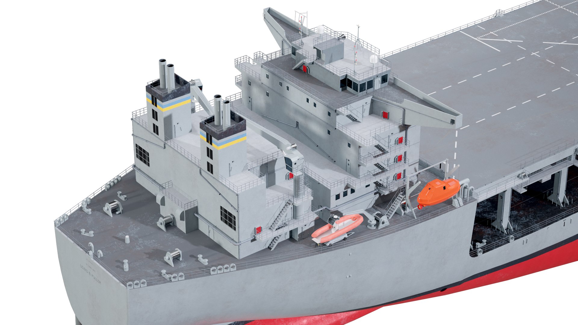 USS Lewis B Puller 3D Model - TurboSquid 1856333