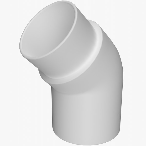 modelo 3d PVC Elbow 45 Female x Spigot - TurboSquid 2093828