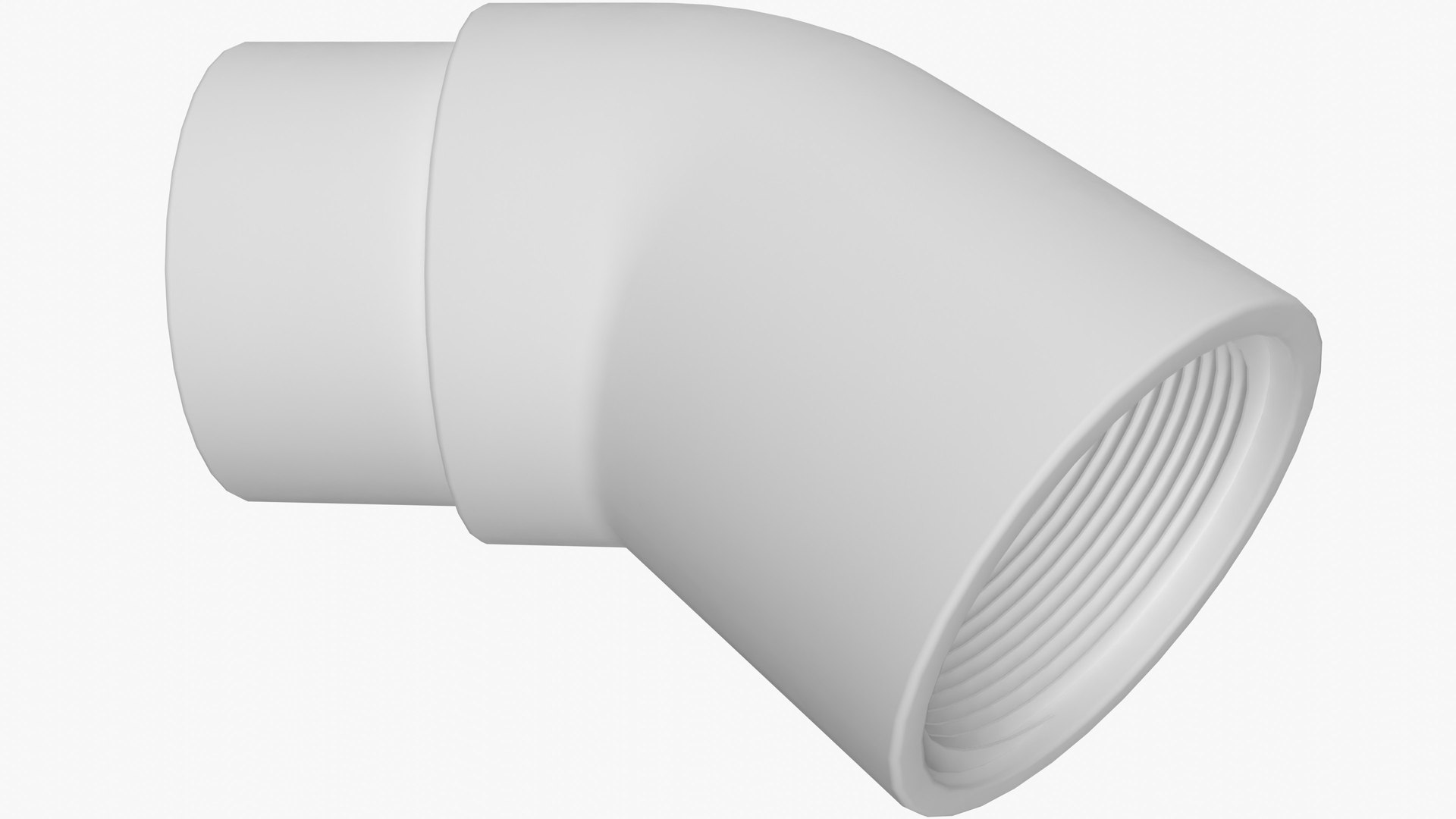 3D PVC Elbow 45 Female X Spigot Model - TurboSquid 2093828