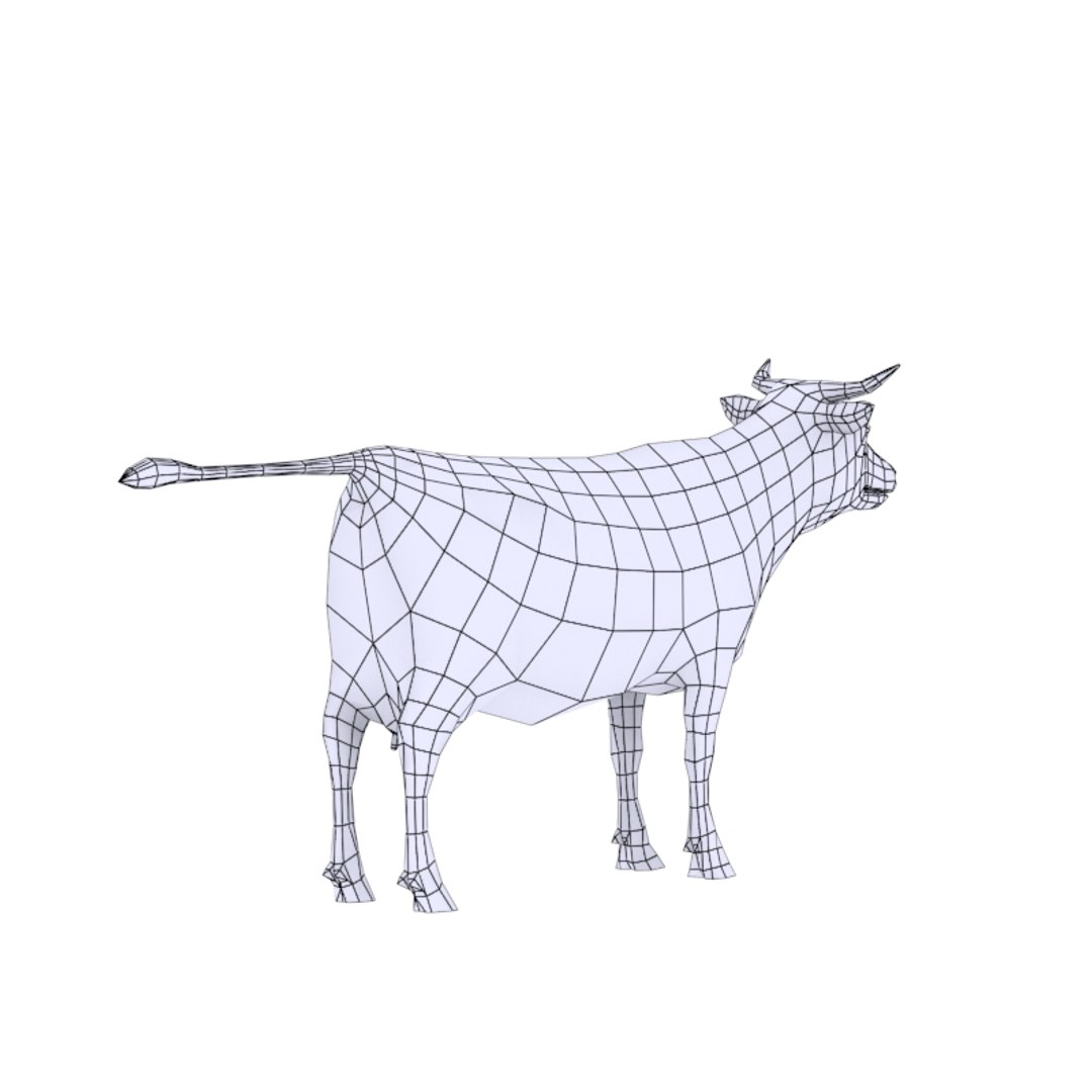 3D Cow - TurboSquid 1165719