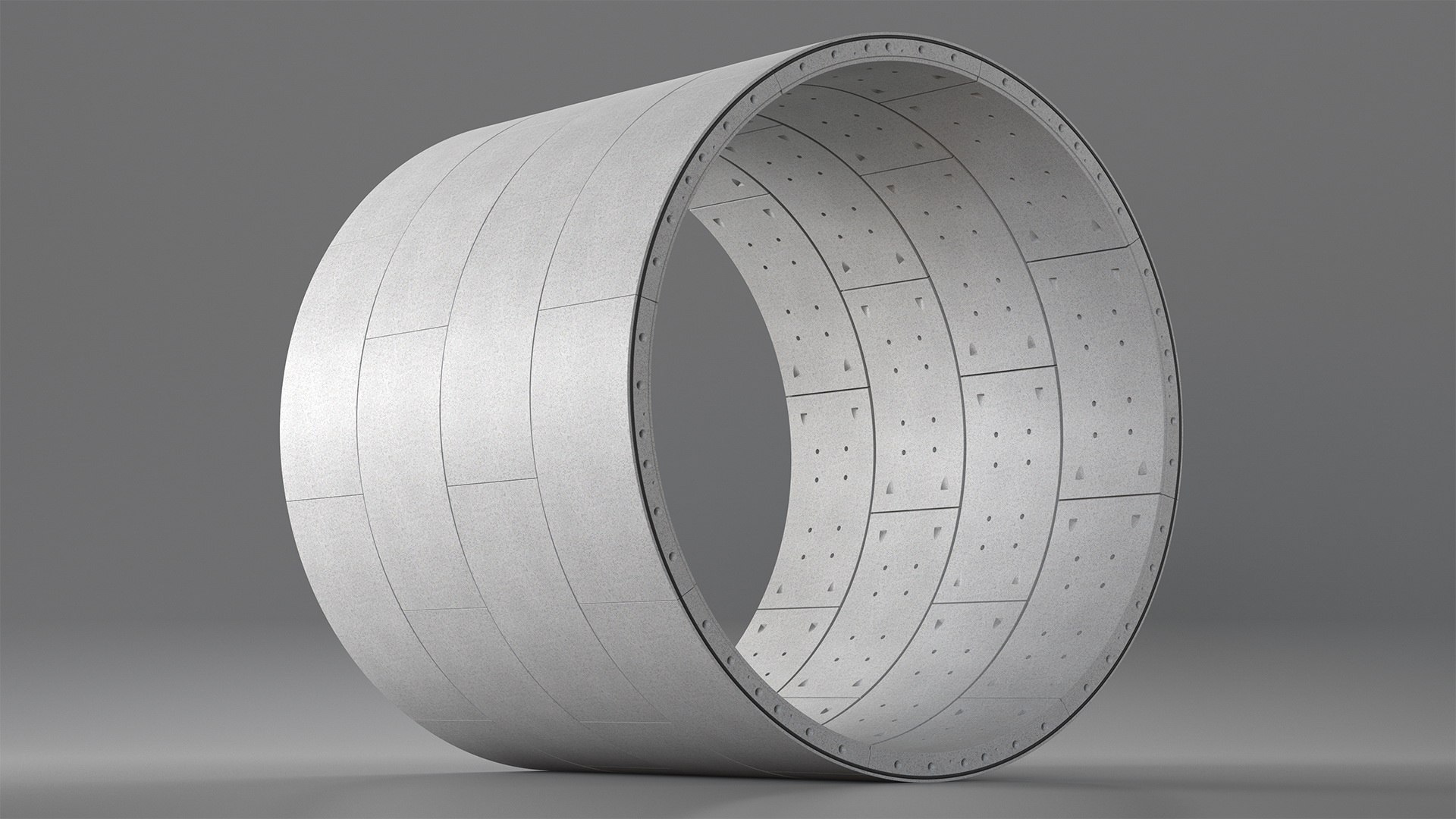 Concrete slab tunnel 3D model - TurboSquid 1436199