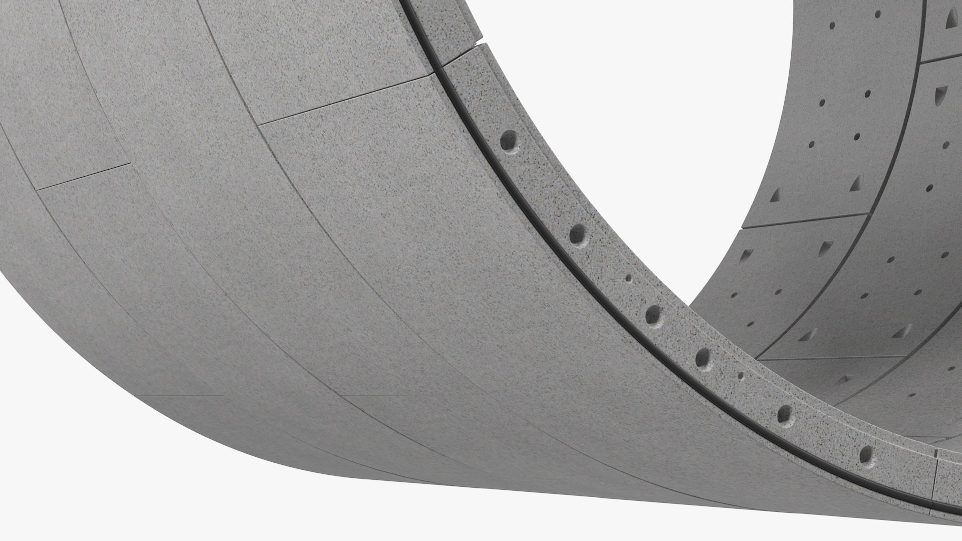 Concrete slab tunnel 3D model - TurboSquid 1436199