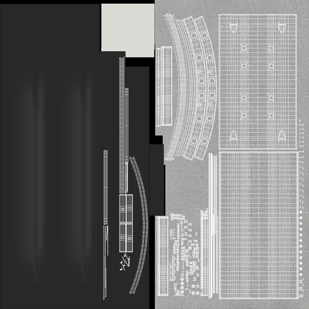 Concrete slab tunnel 3D model - TurboSquid 1436199