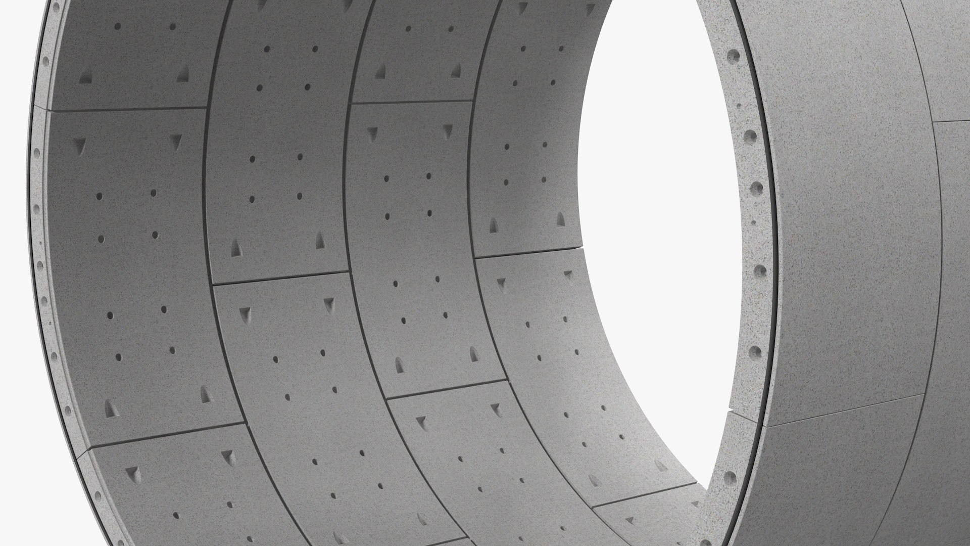 Concrete slab tunnel 3D model - TurboSquid 1436199