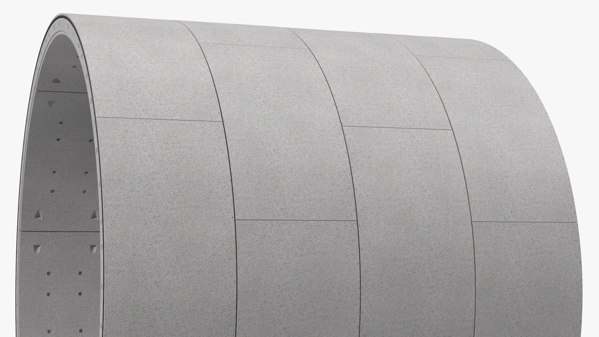 Concrete slab tunnel 3D model - TurboSquid 1436199