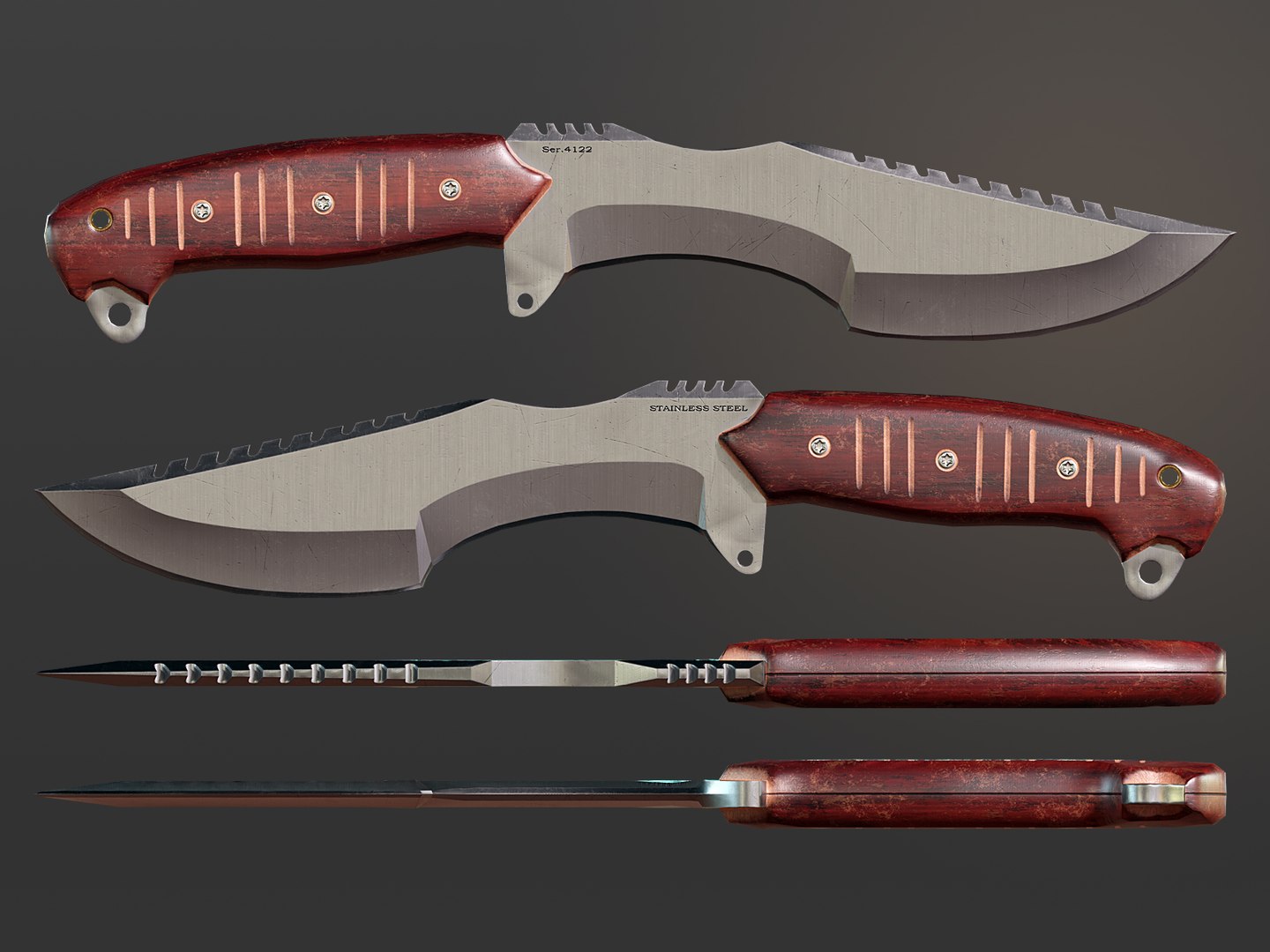 3D Tracker Knife Model - TurboSquid 1588741