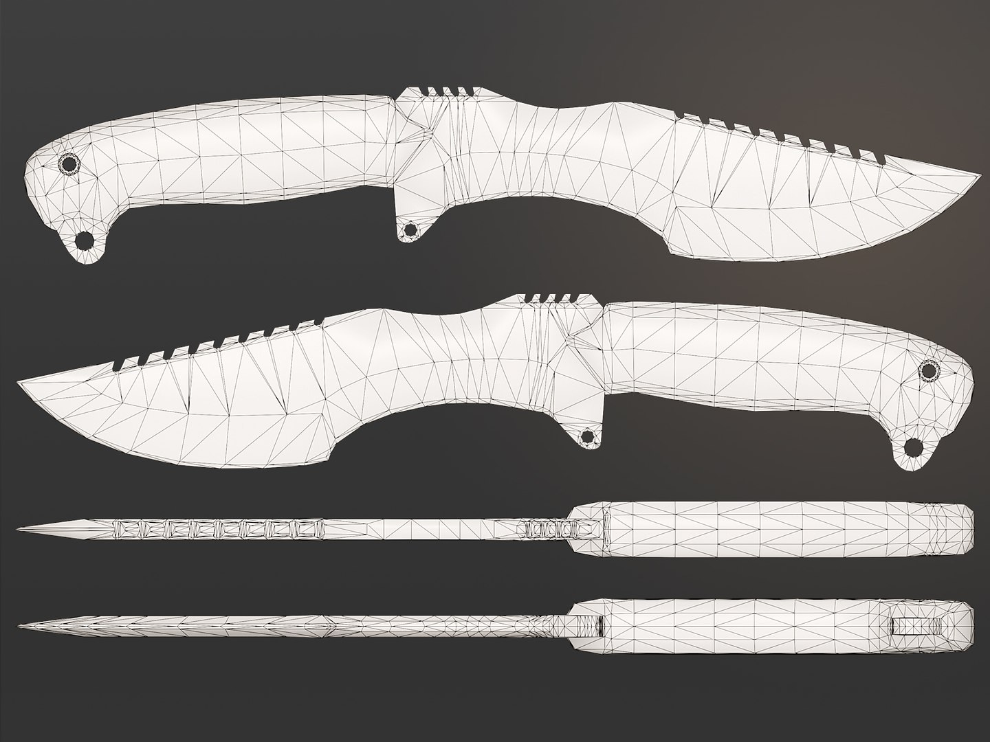 3D Tracker Knife Model - TurboSquid 1588741