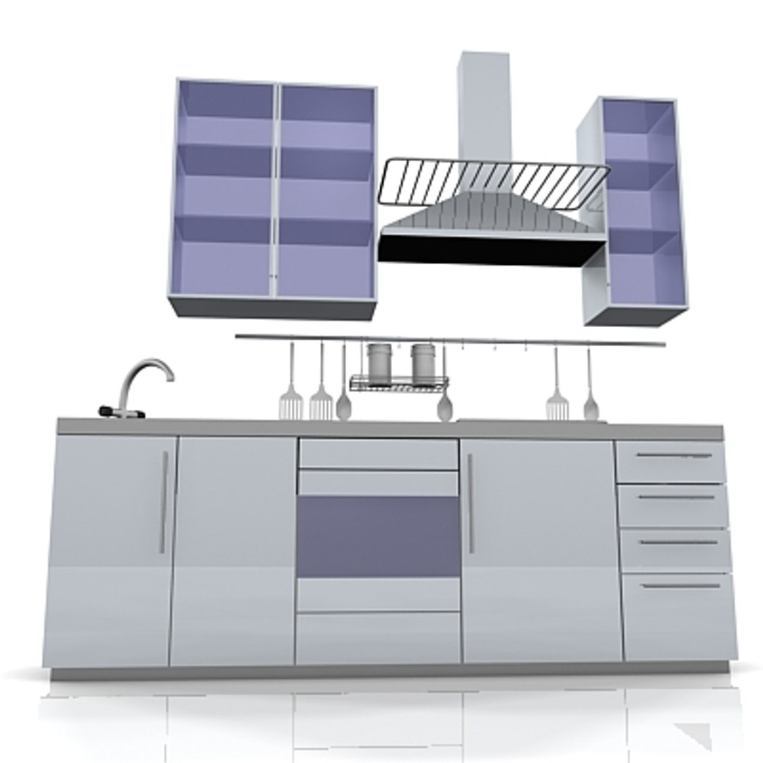Kitchen Unit 3d Model