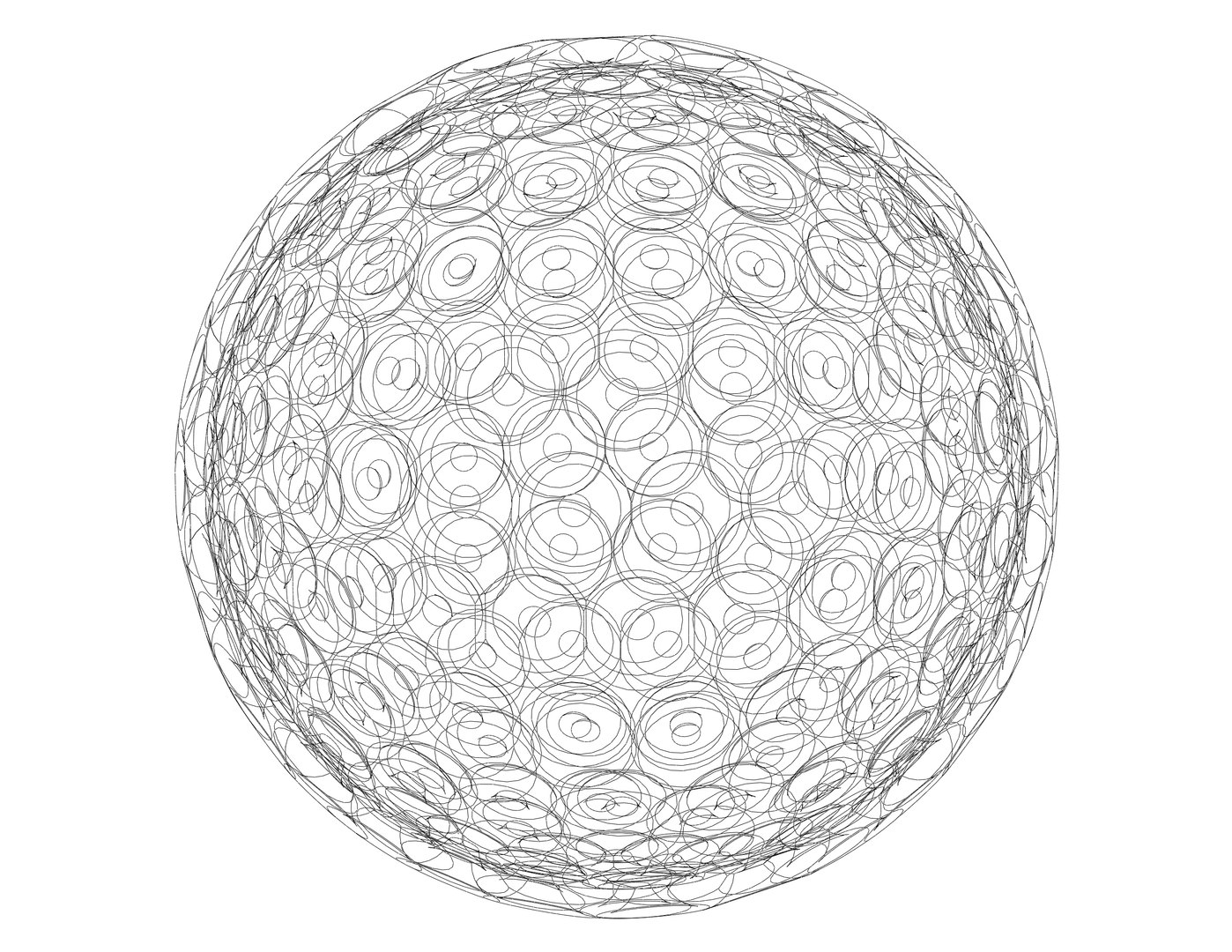3D Model Wireframe Shape Small Ball - TurboSquid 2176084