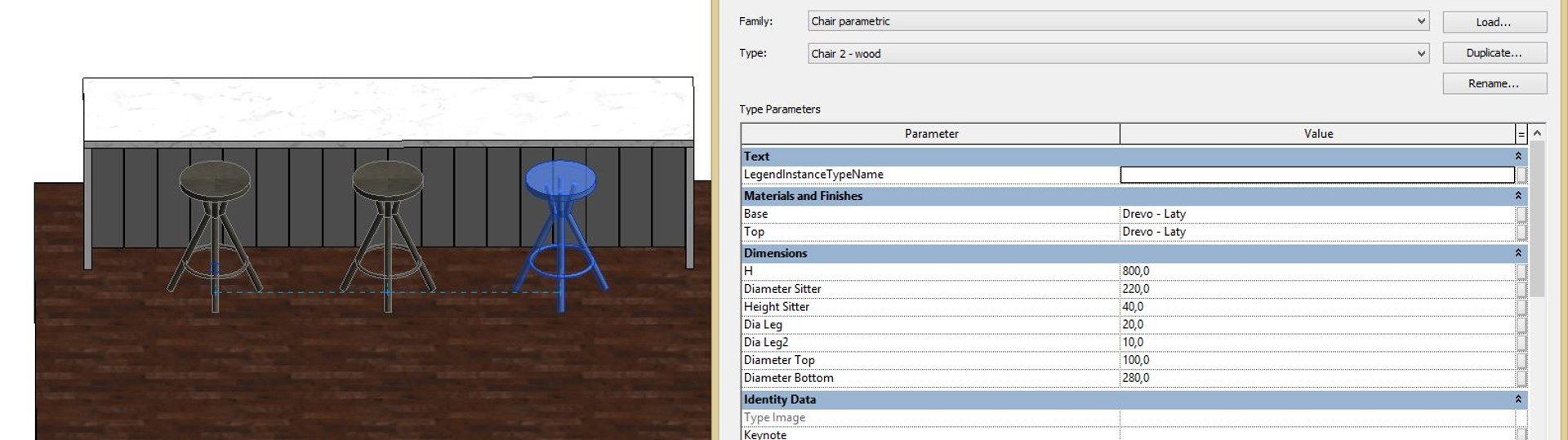 Bar Chair Revit Family 3D Model - TurboSquid 1474977