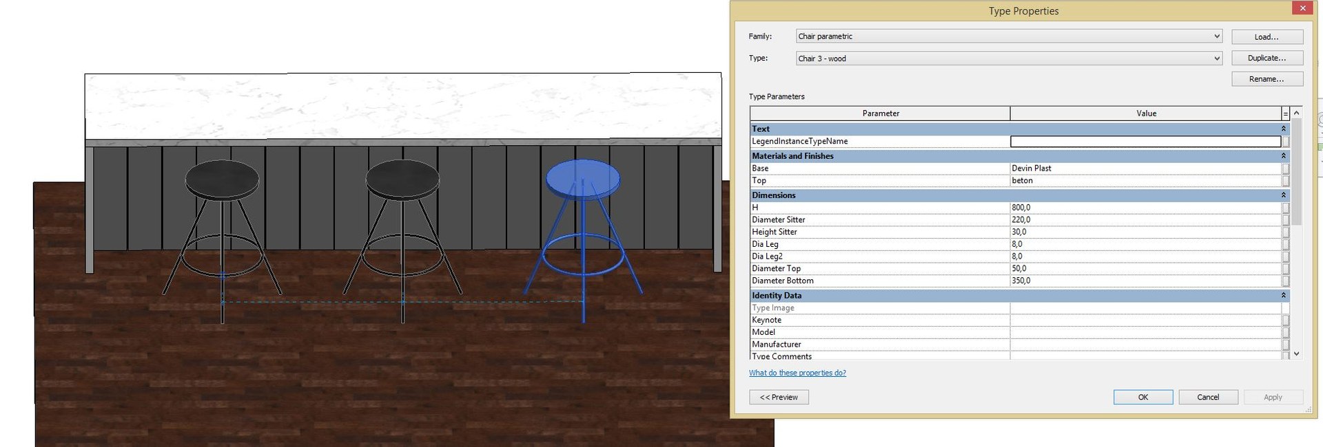 Bar Chair Revit Family 3D Model - TurboSquid 1474977