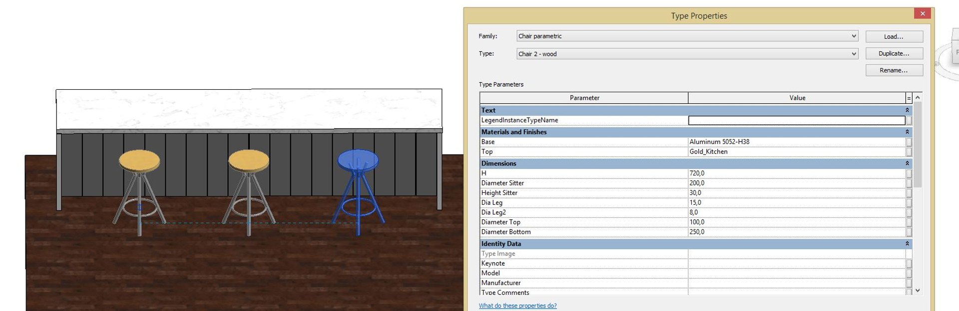 Bar Chair Revit Family 3D Model - TurboSquid 1474977