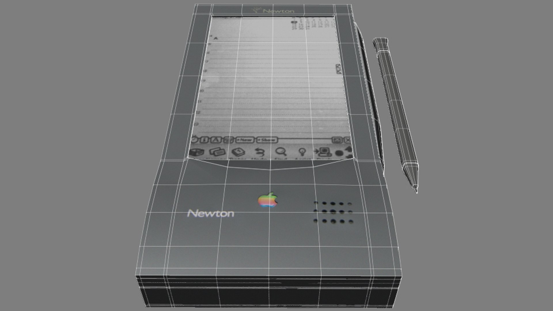 3d Model Apple Newton