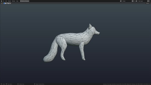 3D Low Poly Fox Rigged With Realistic Texture model - TurboSquid 1876121