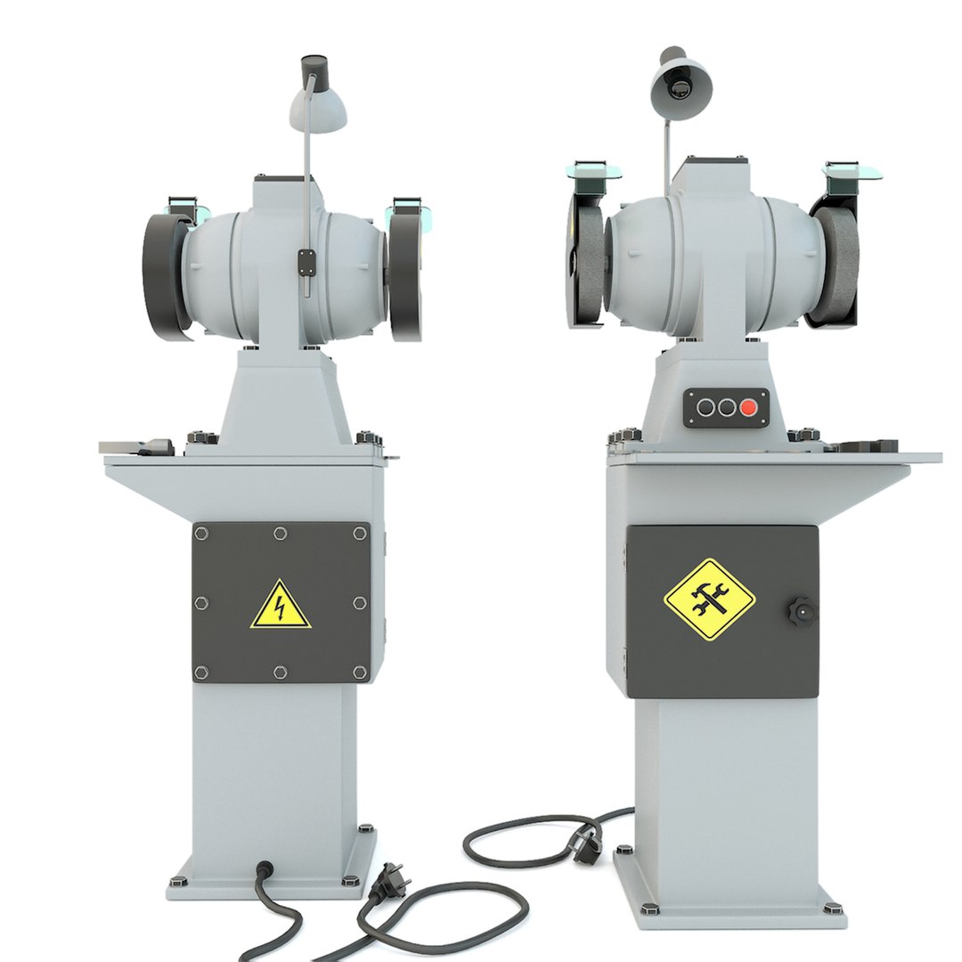 Industrial Machine Tool - Grinder Machine Rack-mounted 3D Model ...