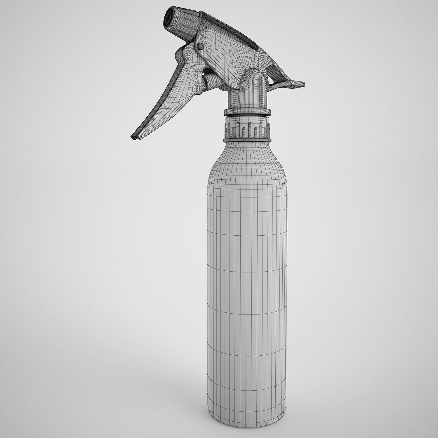 3d model aluminum spray bottle