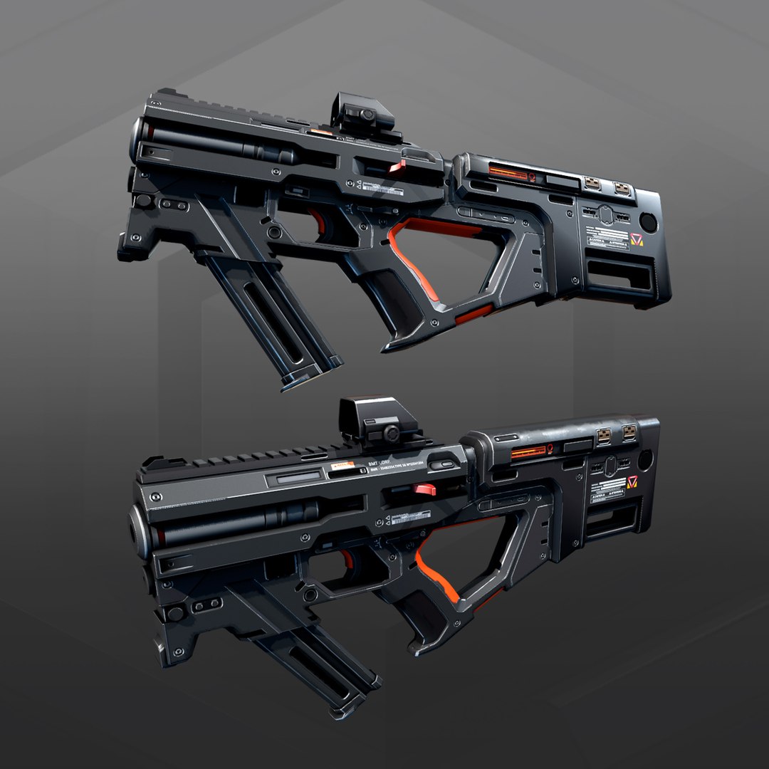 3D model sf machinegun - TurboSquid 1313055