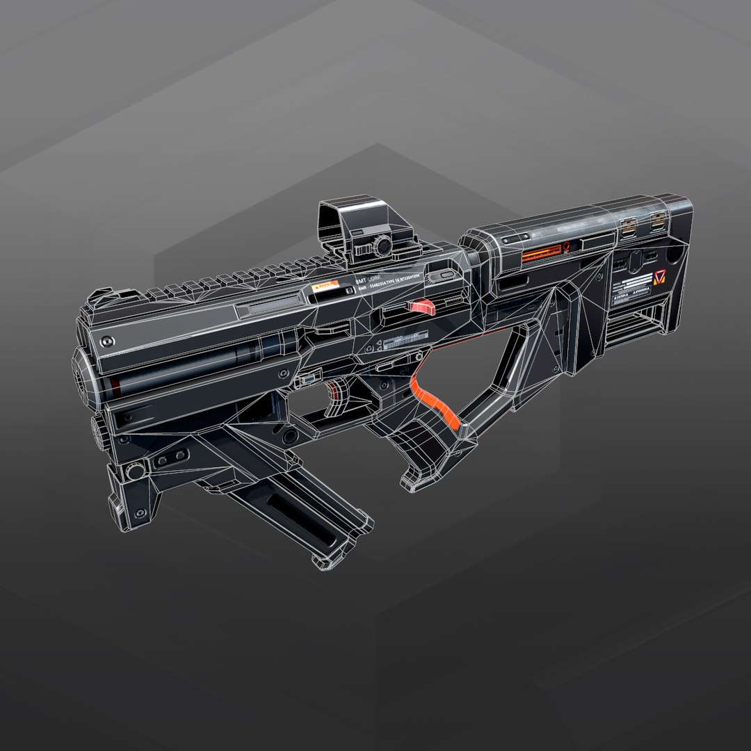 3D model sf machinegun - TurboSquid 1313055