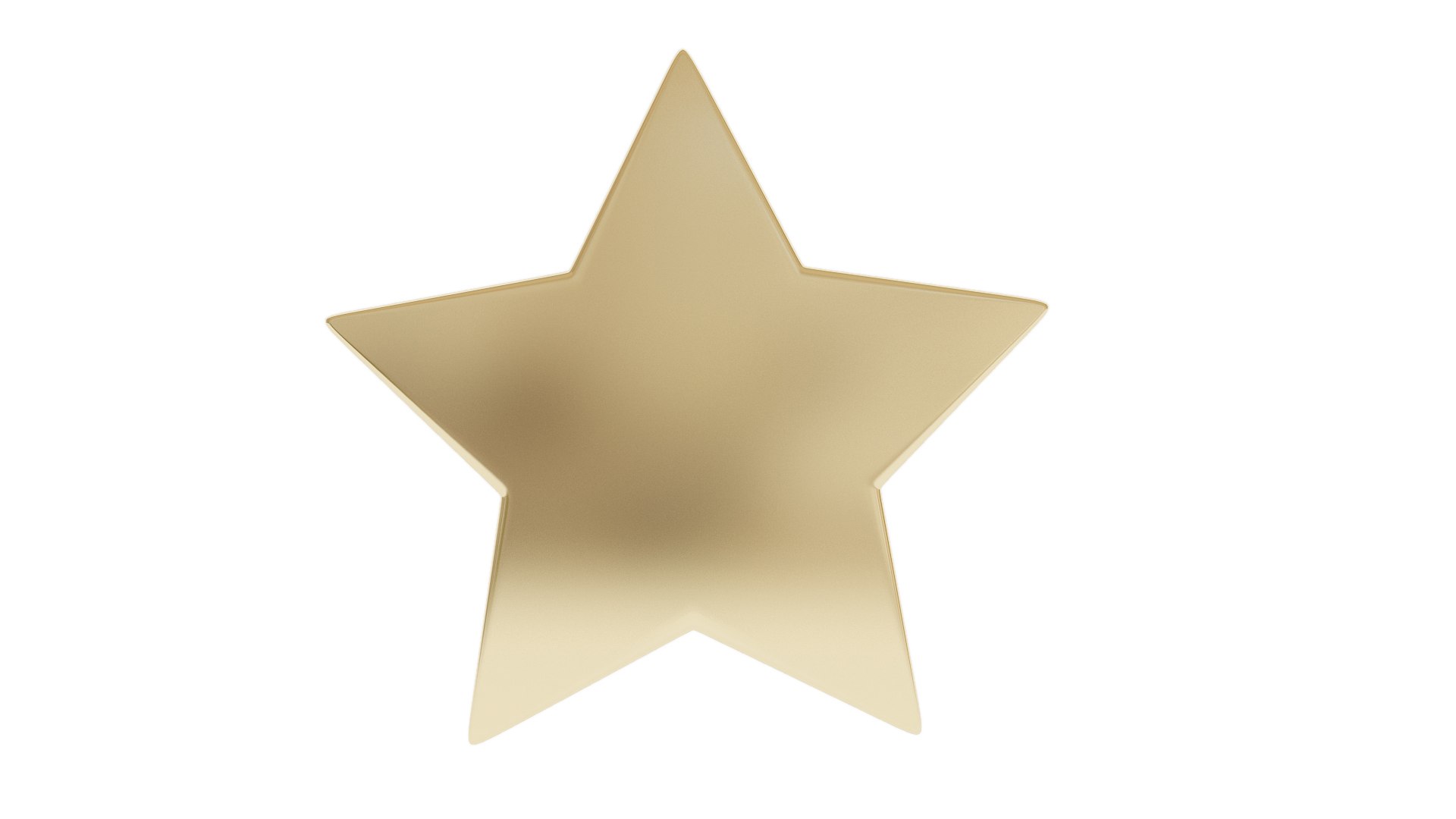 3D Golden Star - TurboSquid 1900391