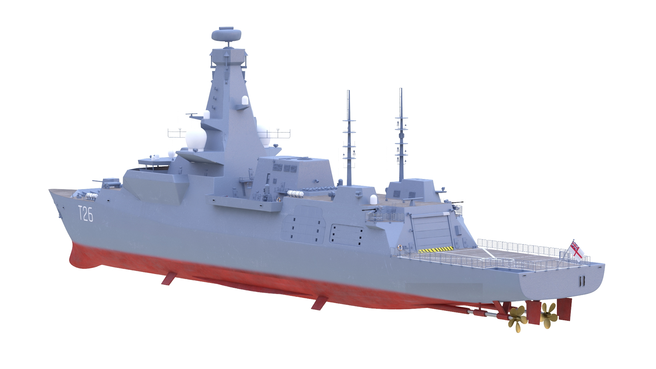 3D type 26 frigate - TurboSquid 1704154