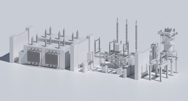 3d chp power plants model