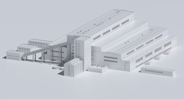 3d chp power plants model
