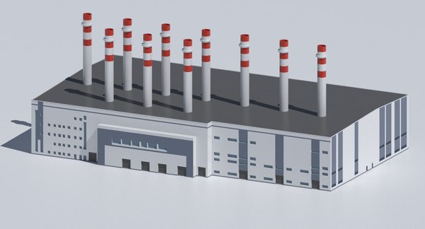 3d chp power plants model