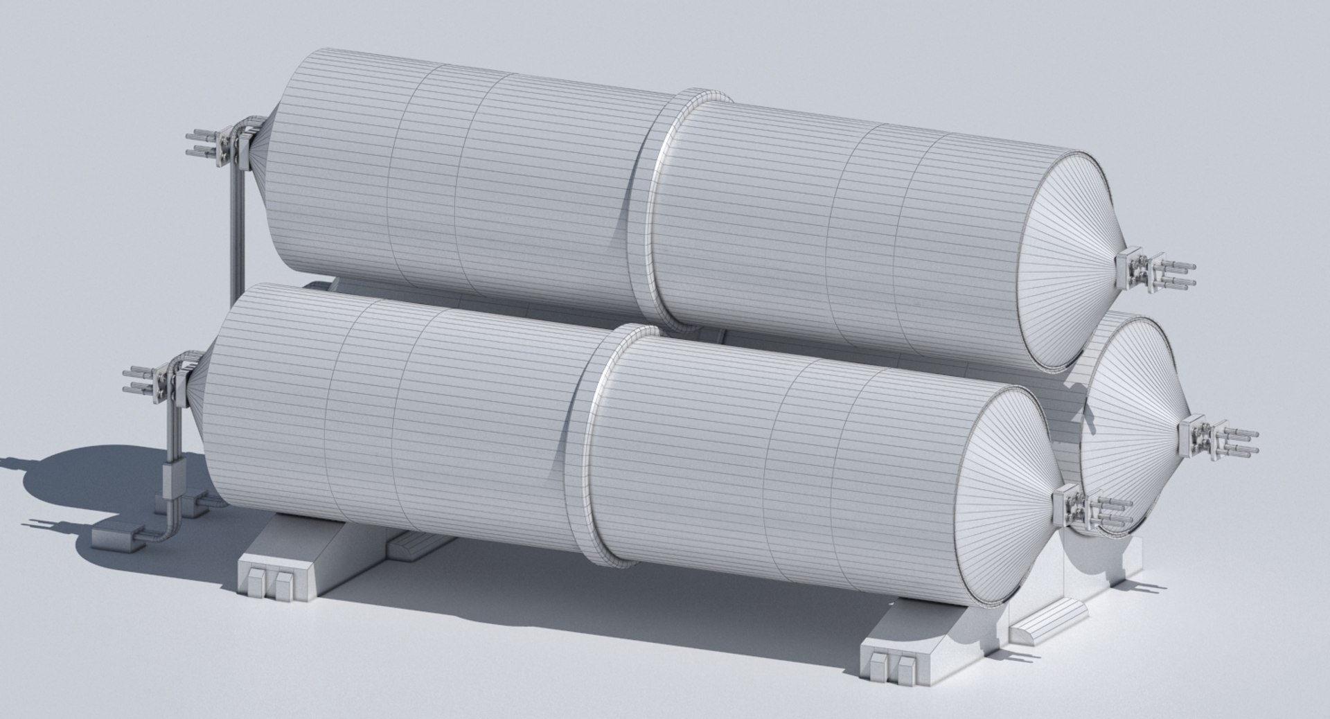 3d chp power plants model