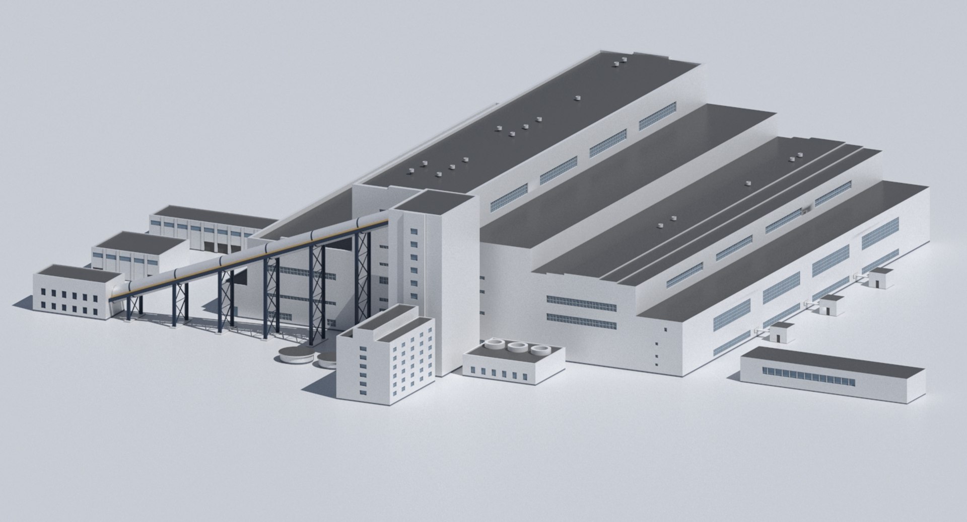 3d Chp Power Plants Model