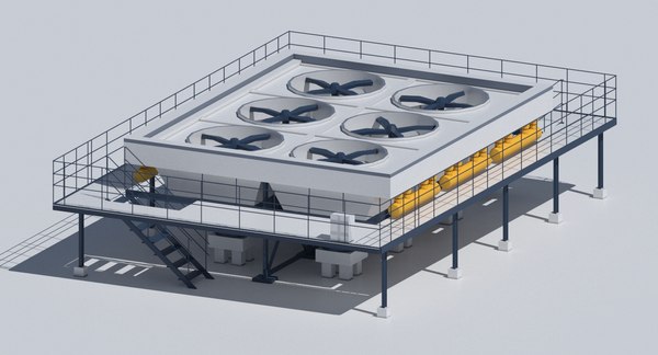 3d chp power plants model