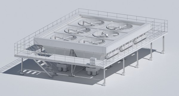 3d chp power plants model