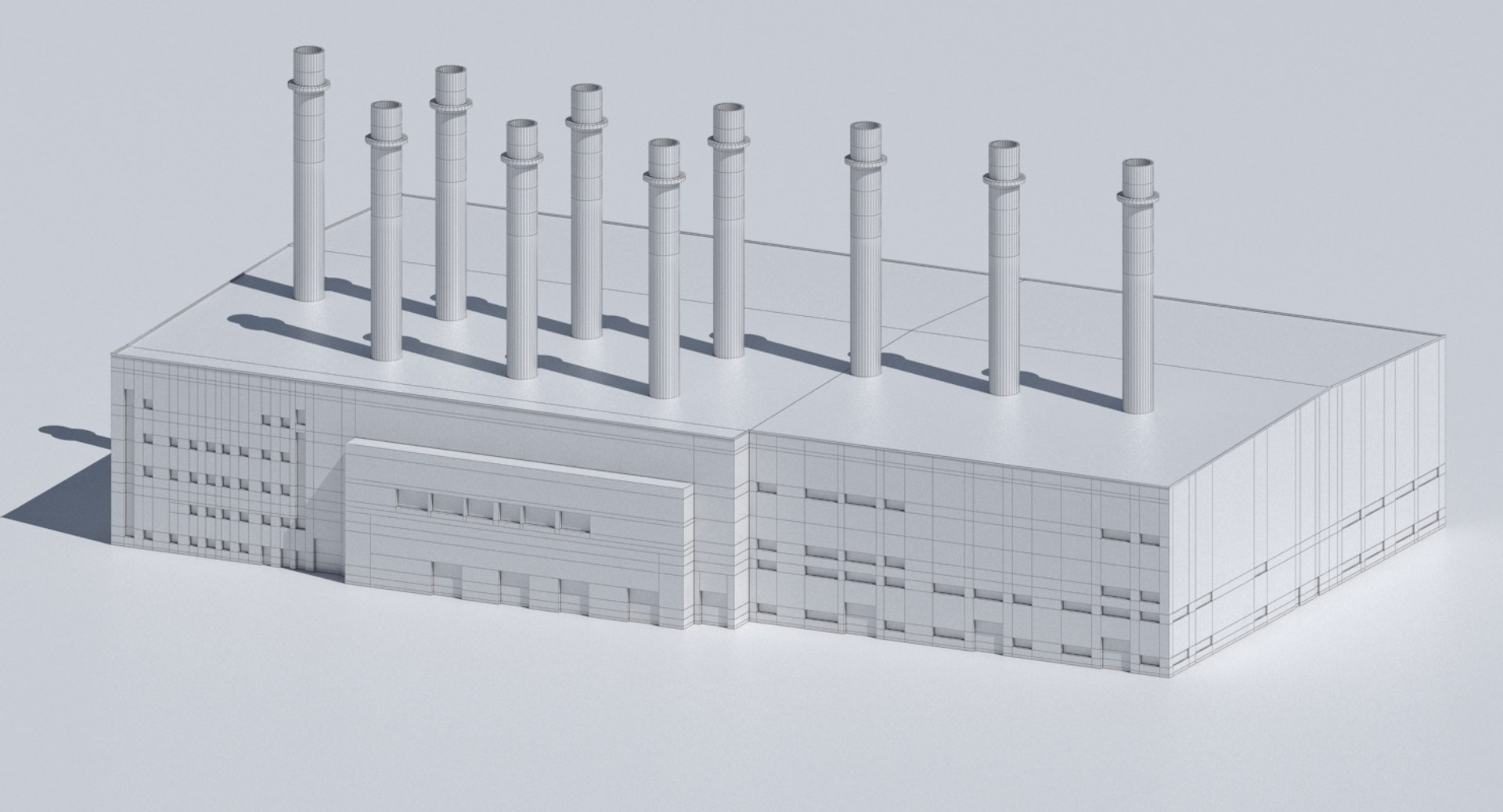 3d Chp Power Plants Model
