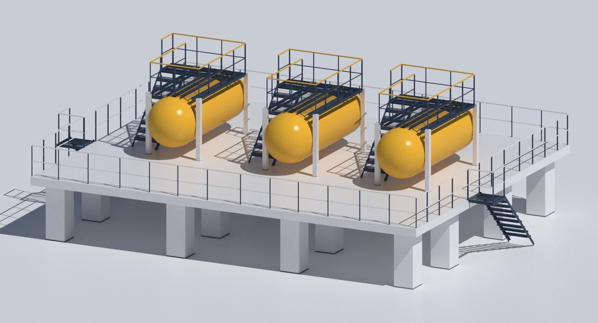 3d chp power plants model