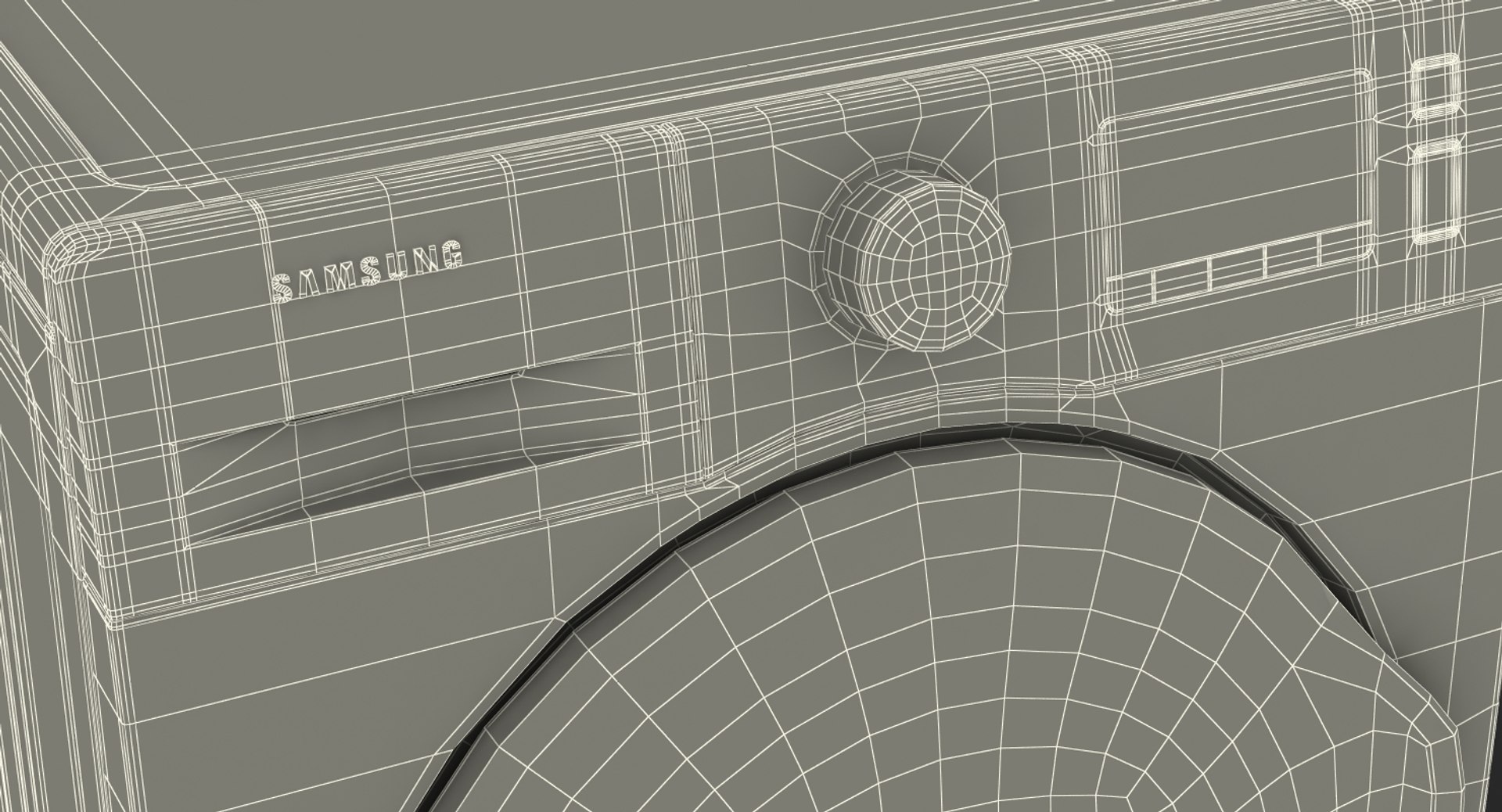 3D washing machine samsung ww6800 - TurboSquid 1291430