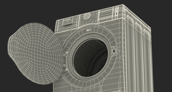 3D washing machine samsung ww6800 - TurboSquid 1291430