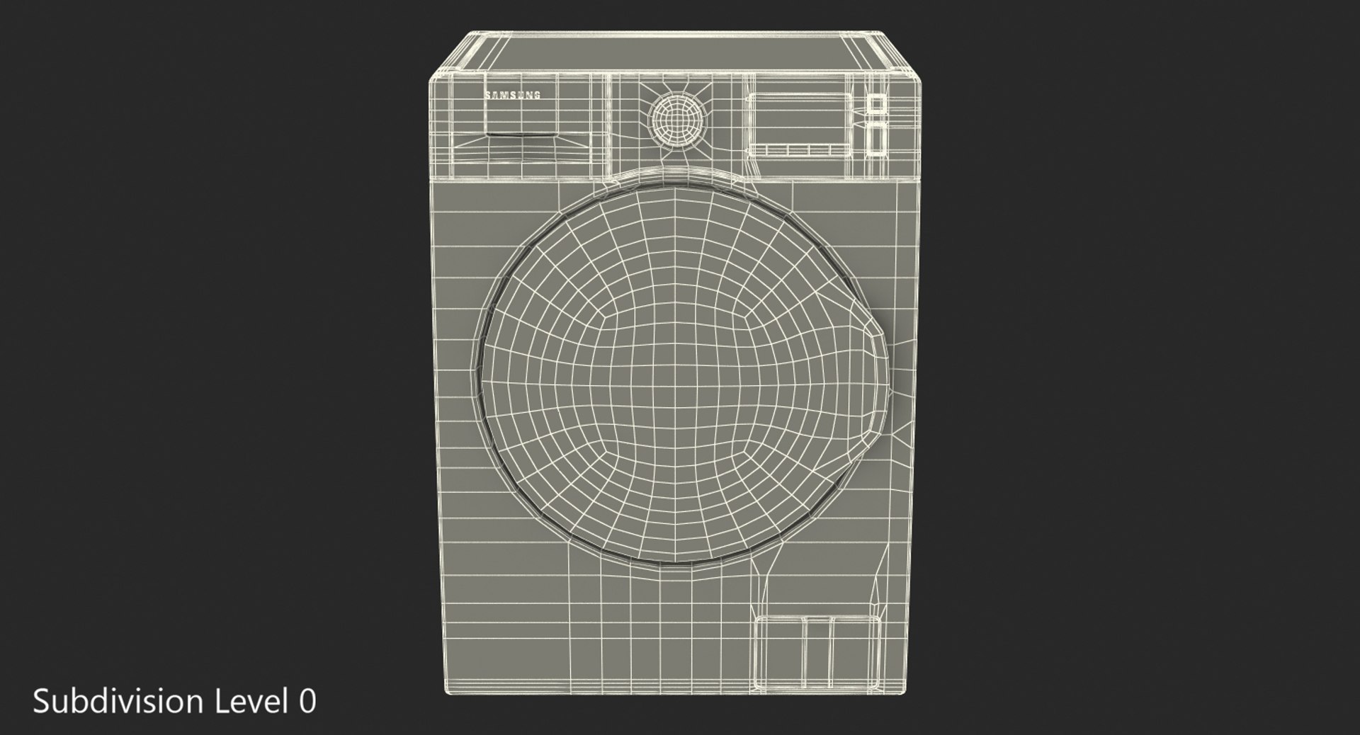 3D washing machine samsung ww6800 - TurboSquid 1291430