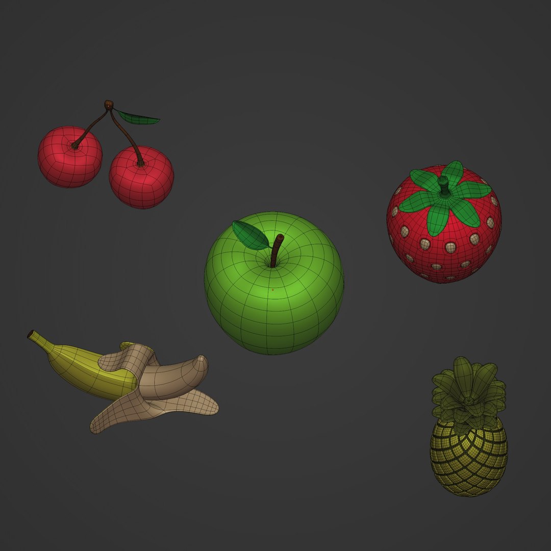 Fruits Pack 3D Model - TurboSquid 1850627