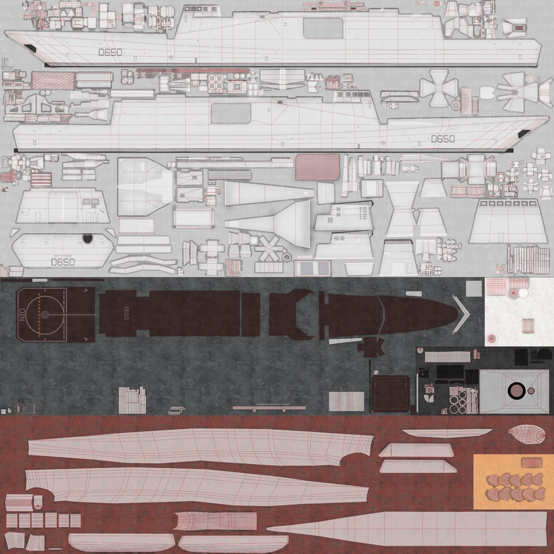 FREMM Frigate FS Aquitaine Model - TurboSquid 2216575