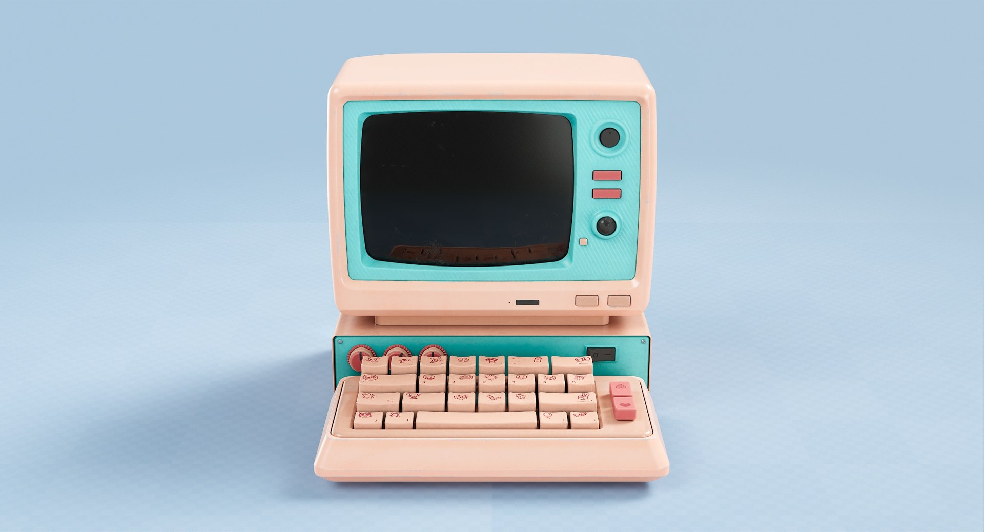 Generic Cartoon Computer 3D Model - TurboSquid 2116403