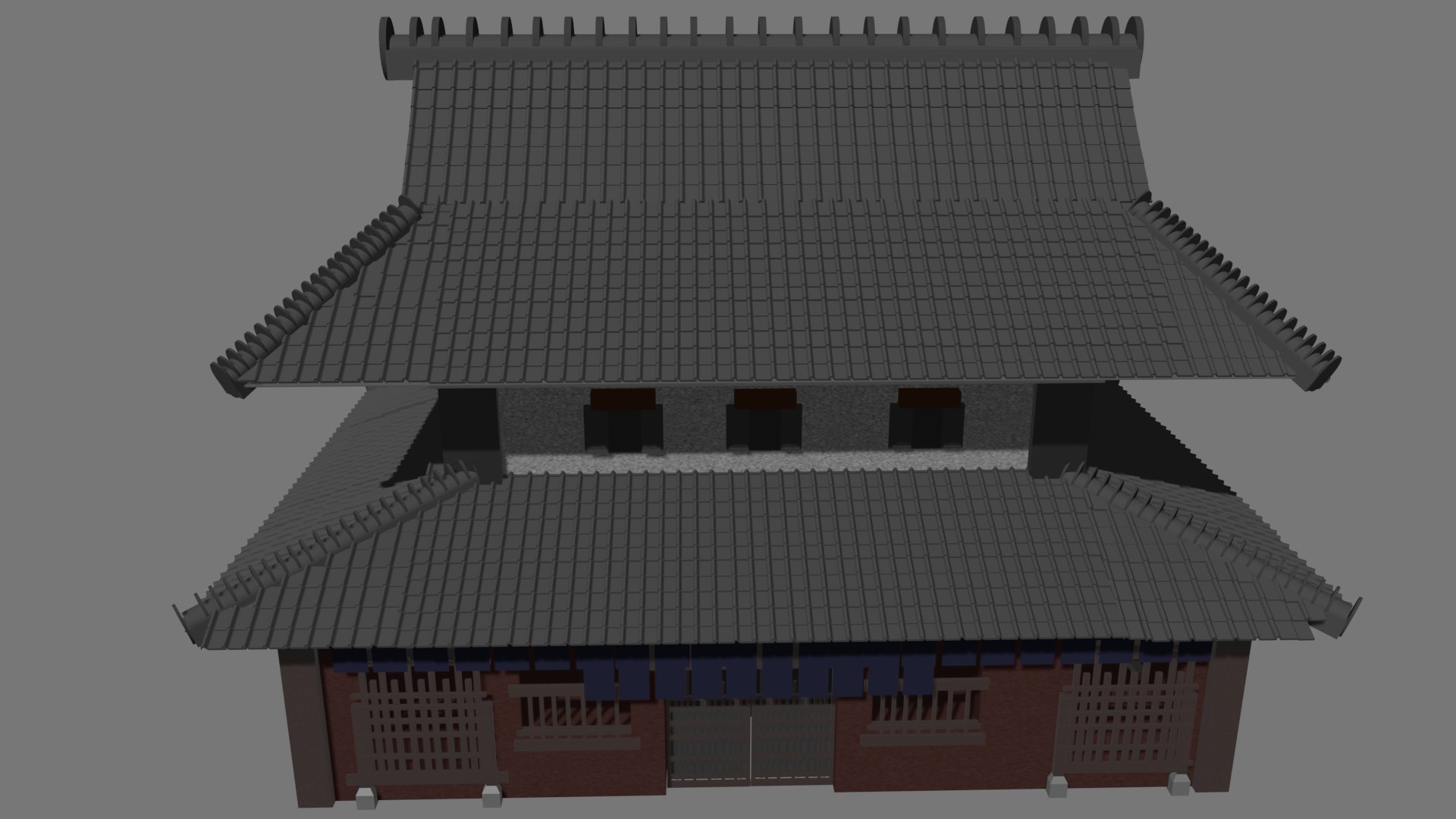 Japanese Building 3D Model - TurboSquid 1724019