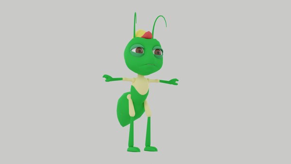 Free 3D Cute Green Ant Boy model - TurboSquid 1923792