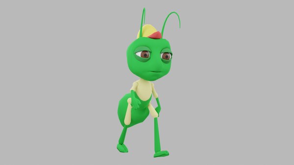 Free 3D Cute Green Ant Boy model - TurboSquid 1923792