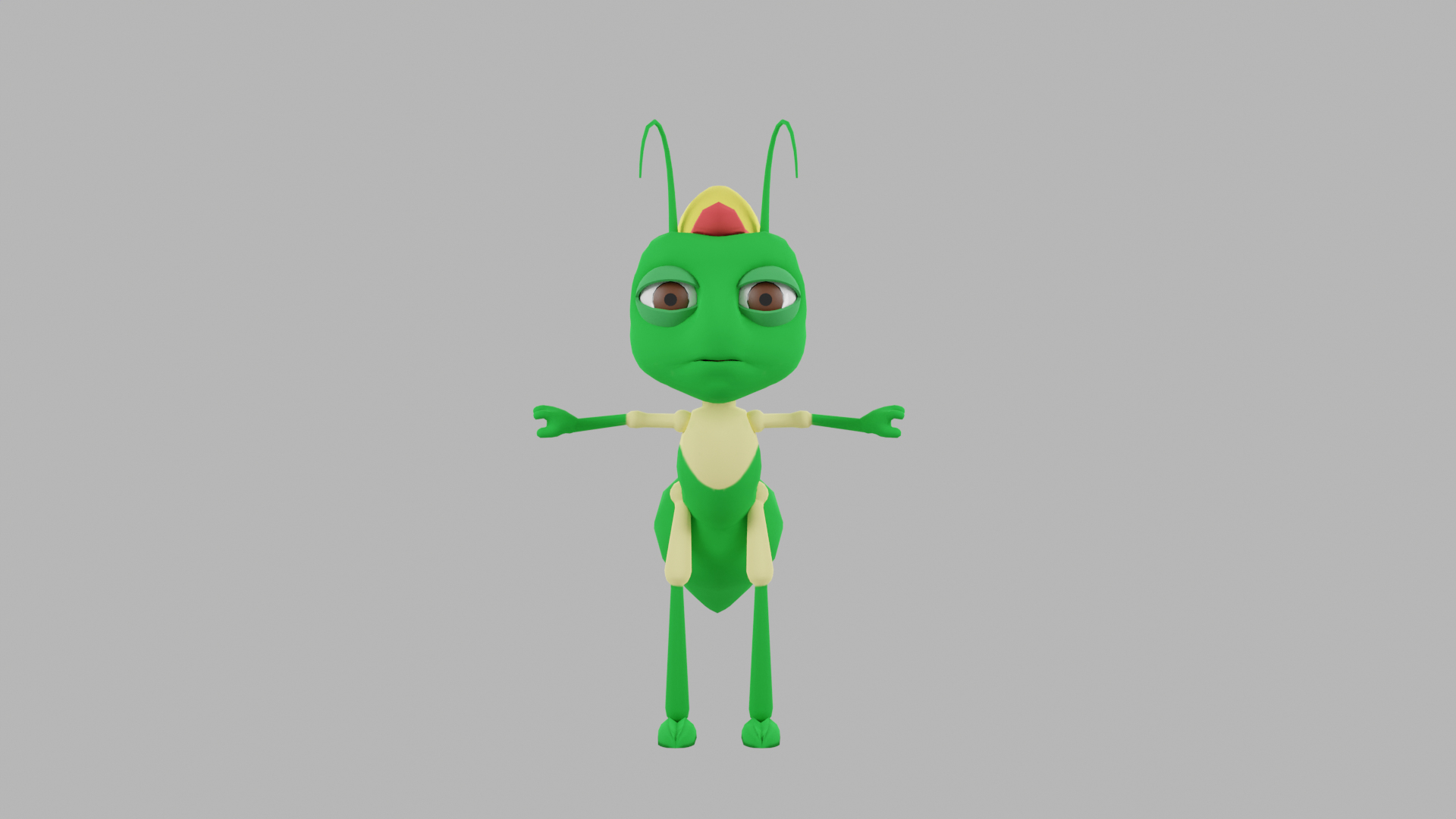 Free 3D Cute Green Ant Boy Model - TurboSquid 1923792