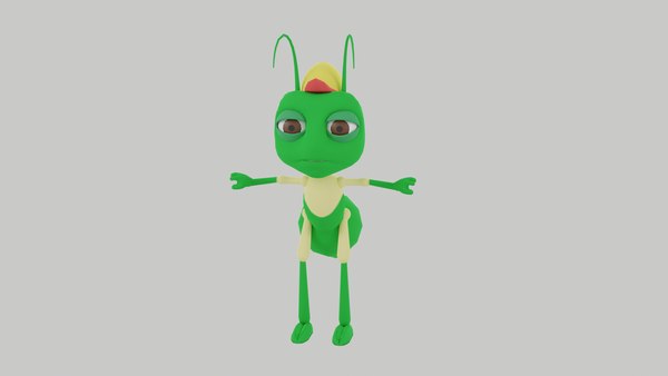 Free 3D Cute Green Ant Boy model - TurboSquid 1923792