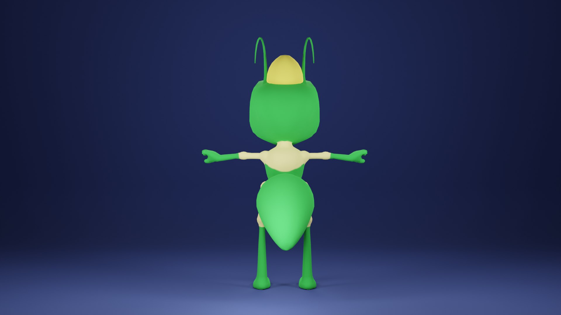 Free 3D Cute Green Ant Boy Model - TurboSquid 1923792